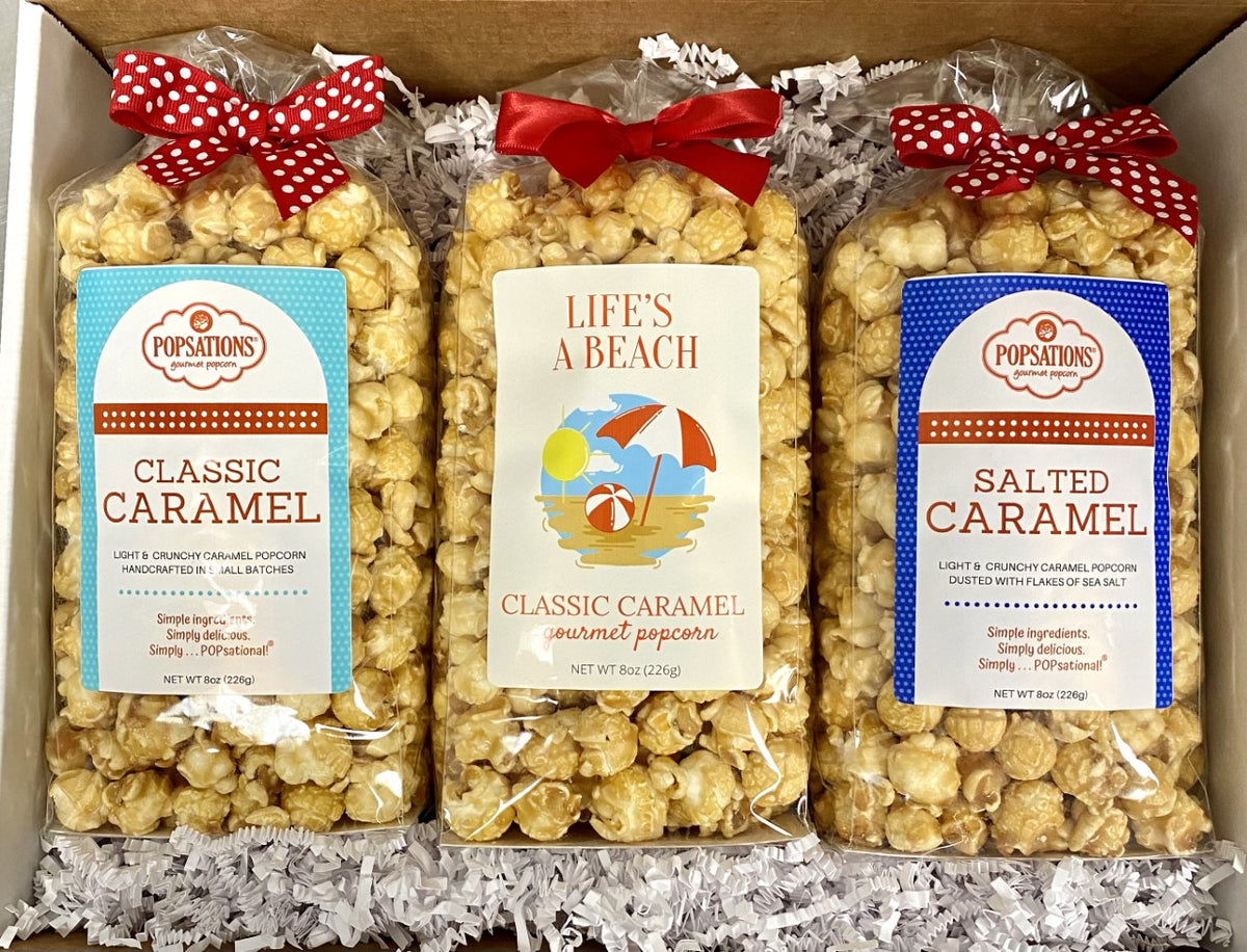 Popsations Popcorn I Caramel Popcorn Gift Box l Life's A Beach ...